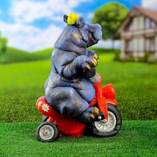 Садовая фигура "Бегемотик Илюша" 22х31х43см (id 107369222)
