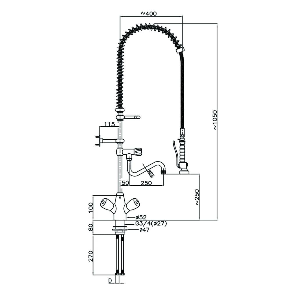 Душирующее устройство Klarco 3E.2100.35.11 купить в Казахстане по низкой цене