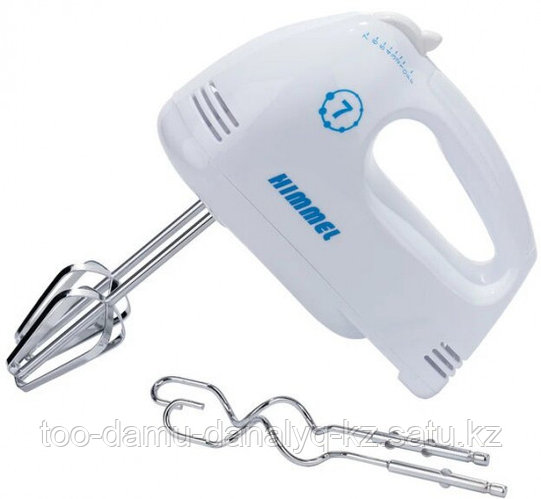 Миксер ручной HIMMEL MW-1005. 5 скоростей. 1000 Вт. пластик. венчик ...