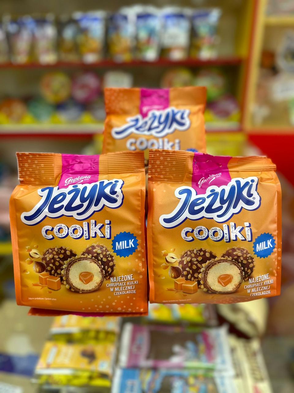 Печенье в шоколадной глазури КАРАМЕЛЬ с дробленым орехом JEZYKI COOLKI ...