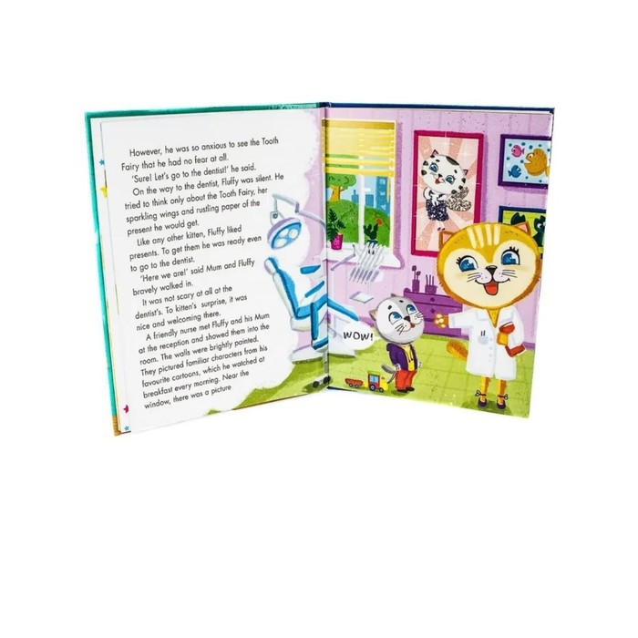 Книга на английском языке «Kitten Fluffy and Tooth fairy» (id 107864971)