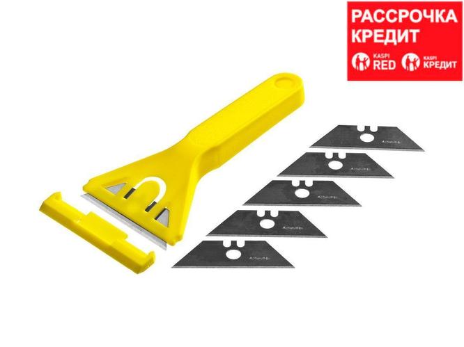 Набор STAYER "STANDARD": Скребок пластмассовый с 5 лезвиями, 50мм (0851 ...