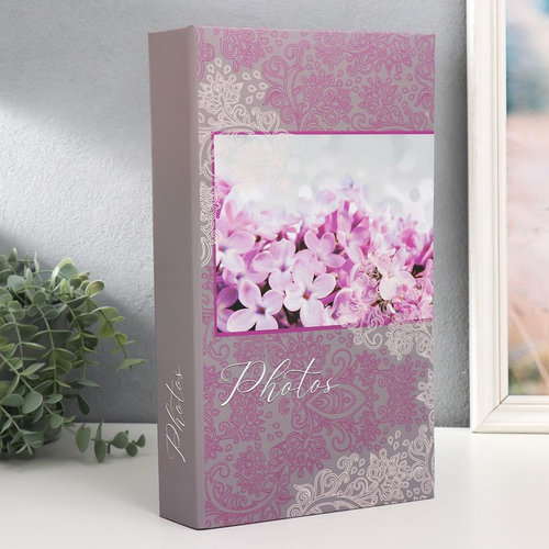 Фотоальбом на 300 фото 10х15 см, пластик. листы "bloom" Сирень (id ...