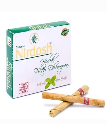 Nirdosh Аюрведические индийские сигареты - Нирдош с фильтром без табака и никотина Maans 20 шт ...