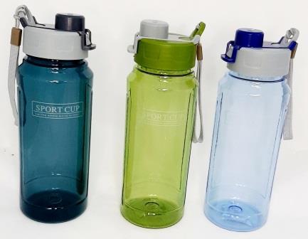 211494 Бутылка пластик, ассортимент цветов, 9*23 см (60 шт ...