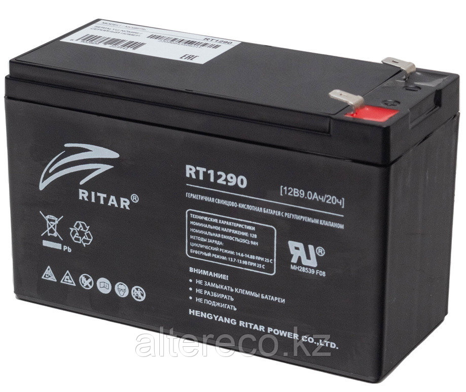 Аккумулятор Ritar RT1290 (12В, 9Ач): продажа, цена в Алматы. Аккумуляторы общего назначения от ...