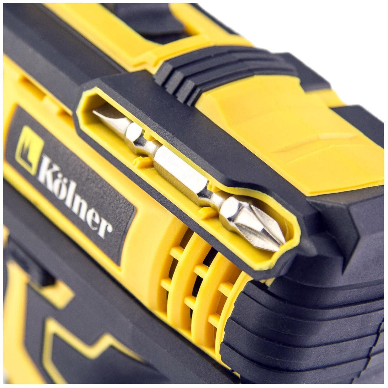 Kolner KCD 14,4/2LС Дрель-шуруповерт аккумуляторная 14,4 Вольт, 2 скорости 0-400/ 0-1450об/мин ...