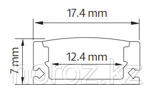 Алюминиевый профиль Horoz PROFILE-S1 3 метра накладной 120-002-0001 ...
