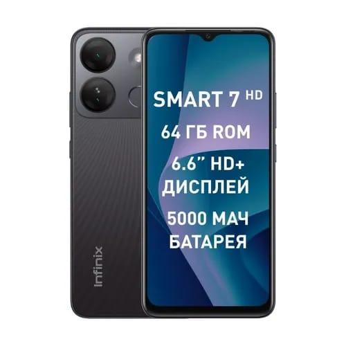 Смартфон INFINIX MOBILE PHONE SMART 7 HD X6516 64+2, INK BLACK купить в ...