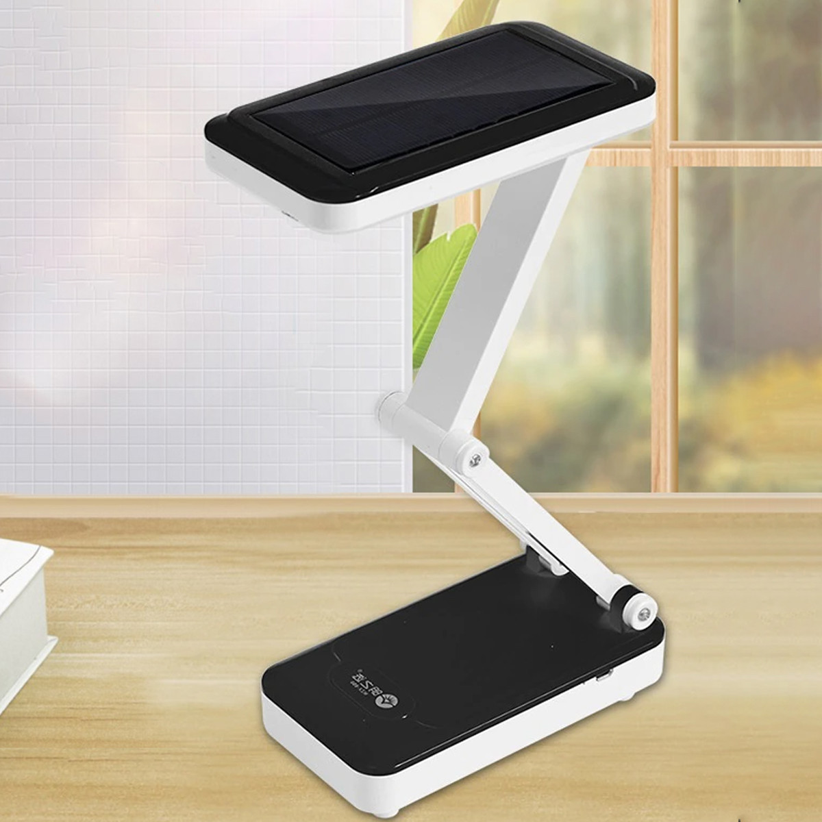 Настольная LED лампа с USB-проводом и солнечной батареей два режима ...