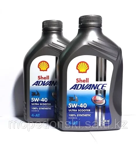 Shell Advance 4T Ultra Scooter 5W-40 1л. Синтетическое моторное масло ...
