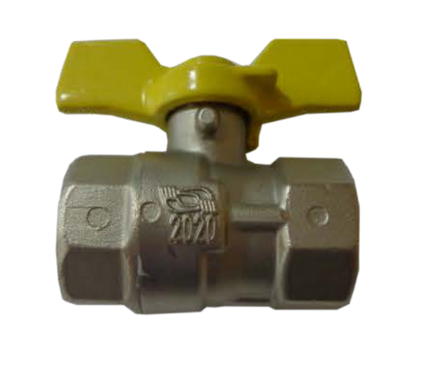 Кран шаровый муфтовый латунный КШ-20 (газ) ВхВ (б)ГЛИУ.505.00.00-03 ...