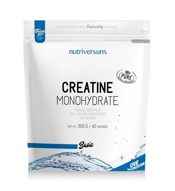 BASIC - Creatine monohydrate, 300 g, NUTRIVERSUM - купить по лучшей ...