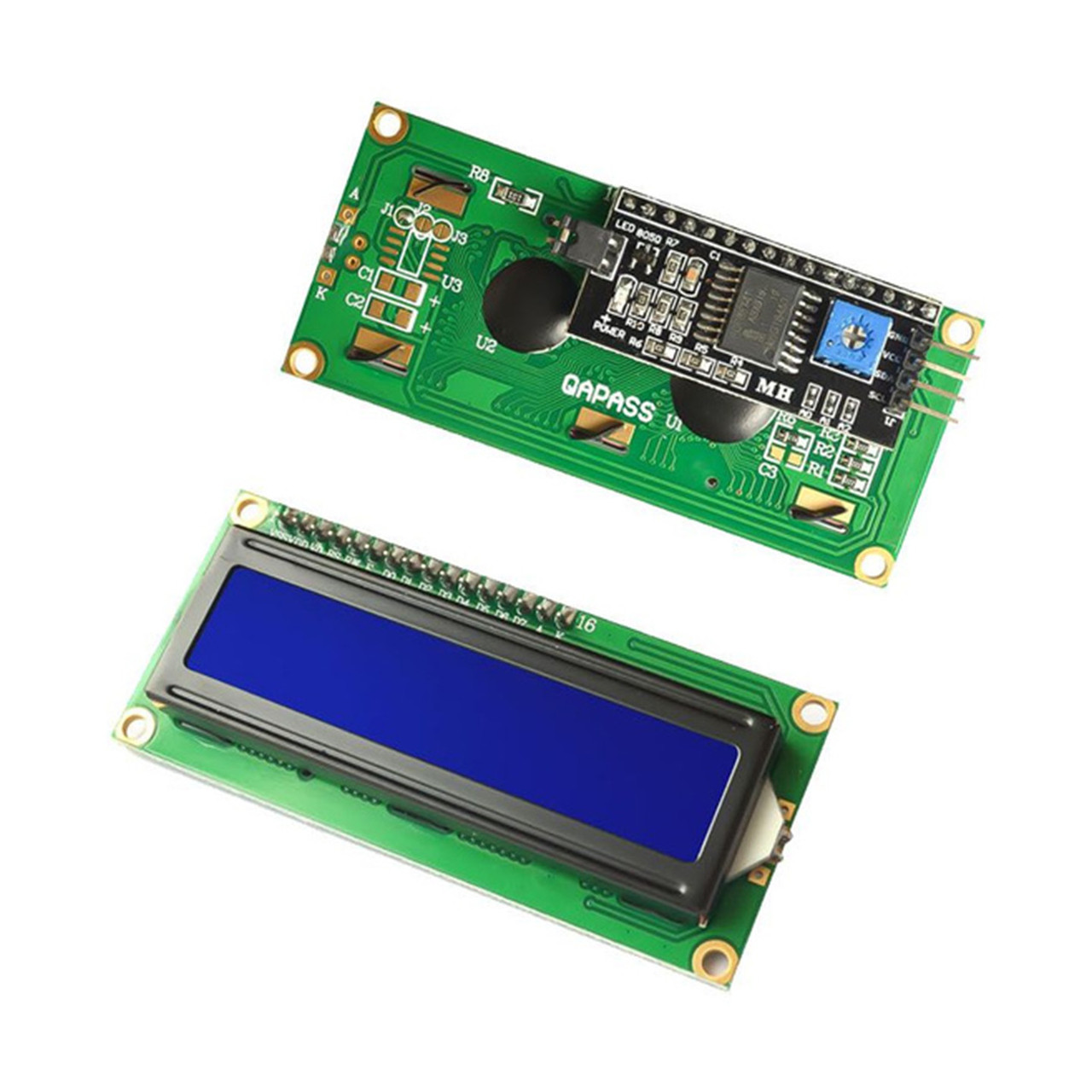 Дисплей 1602 C I2c адаптером 16×2 символовсиний продажа цена в Алматы Моделизм от Arduino