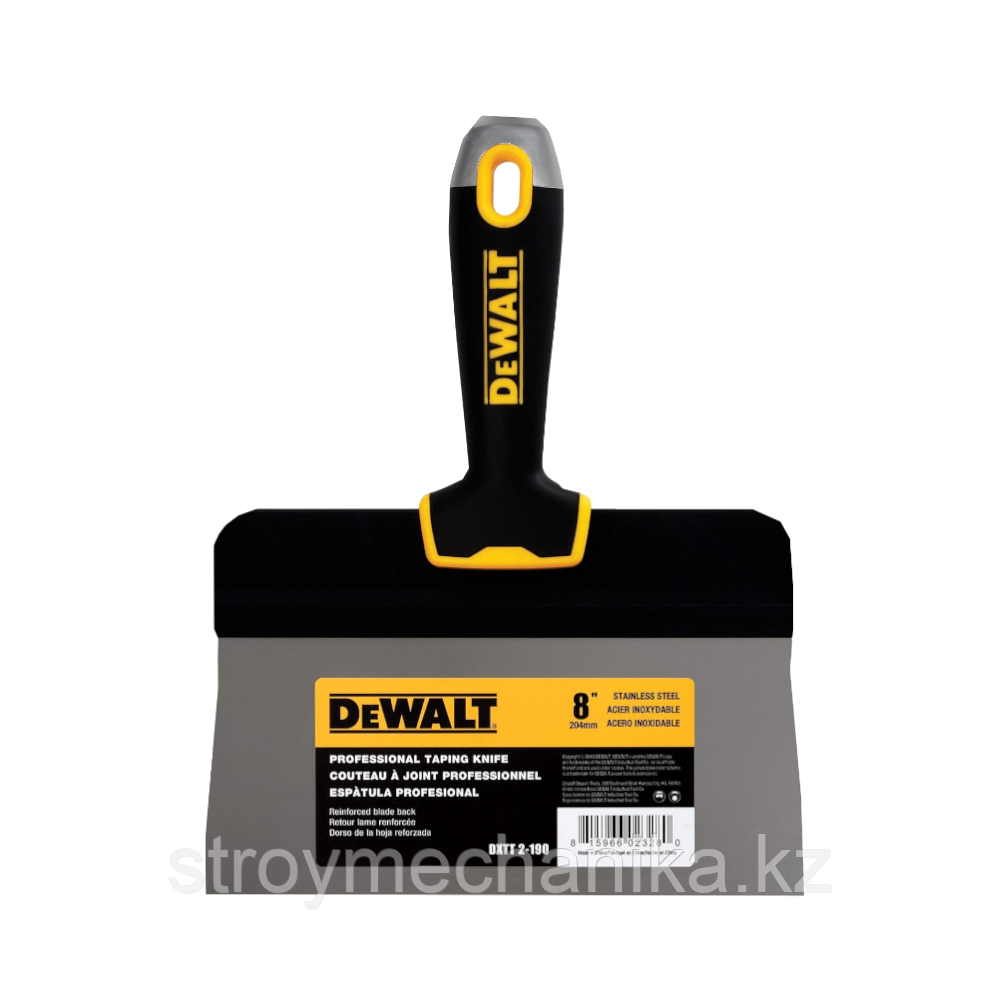 Купить фасадный широкий шпатель из нержавеющий стали 200мм Dewalt в ...