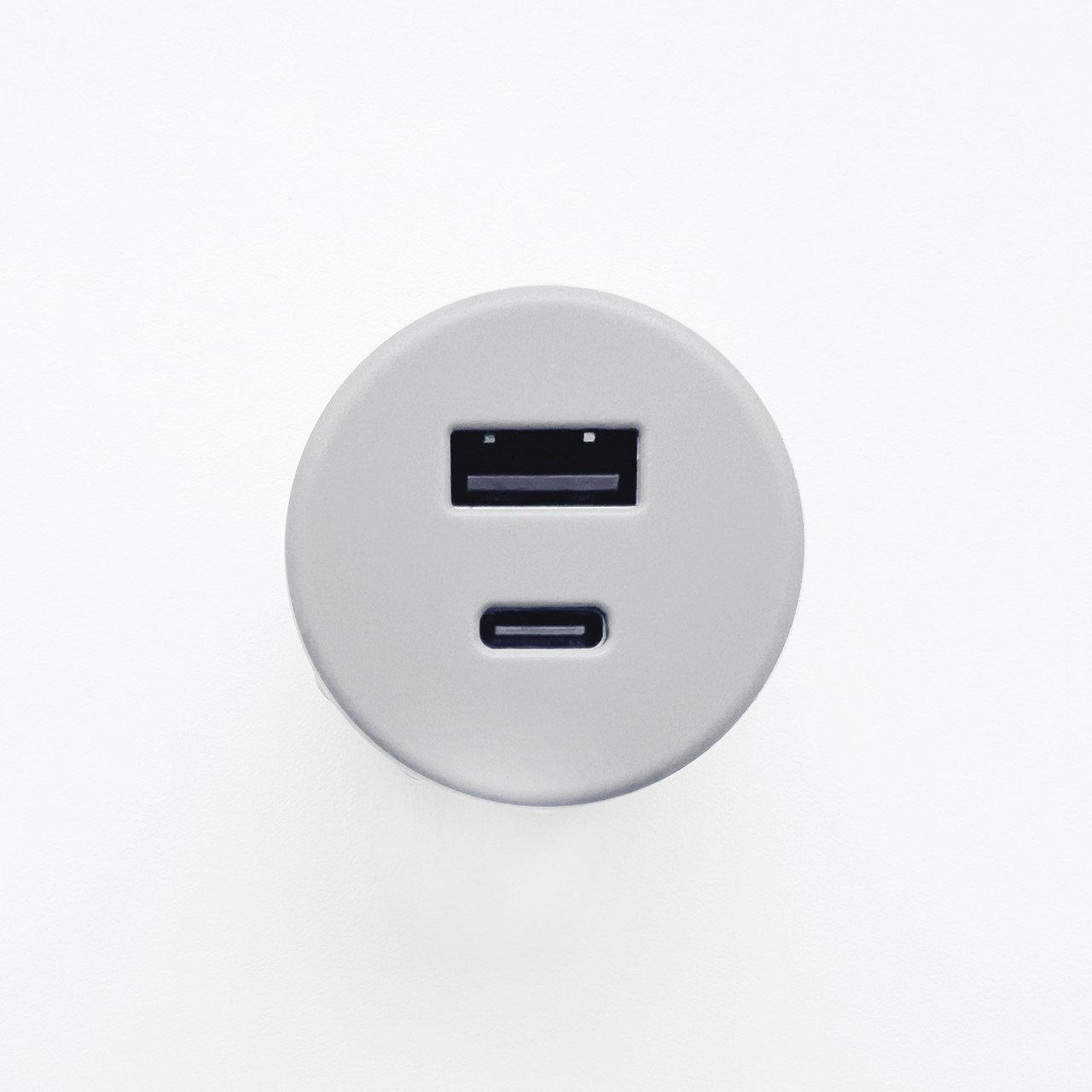 Shelbi Встраиваемая USB/C розетка 1 USB, 1 Type-C, шнур 1,5м, диаметр ...