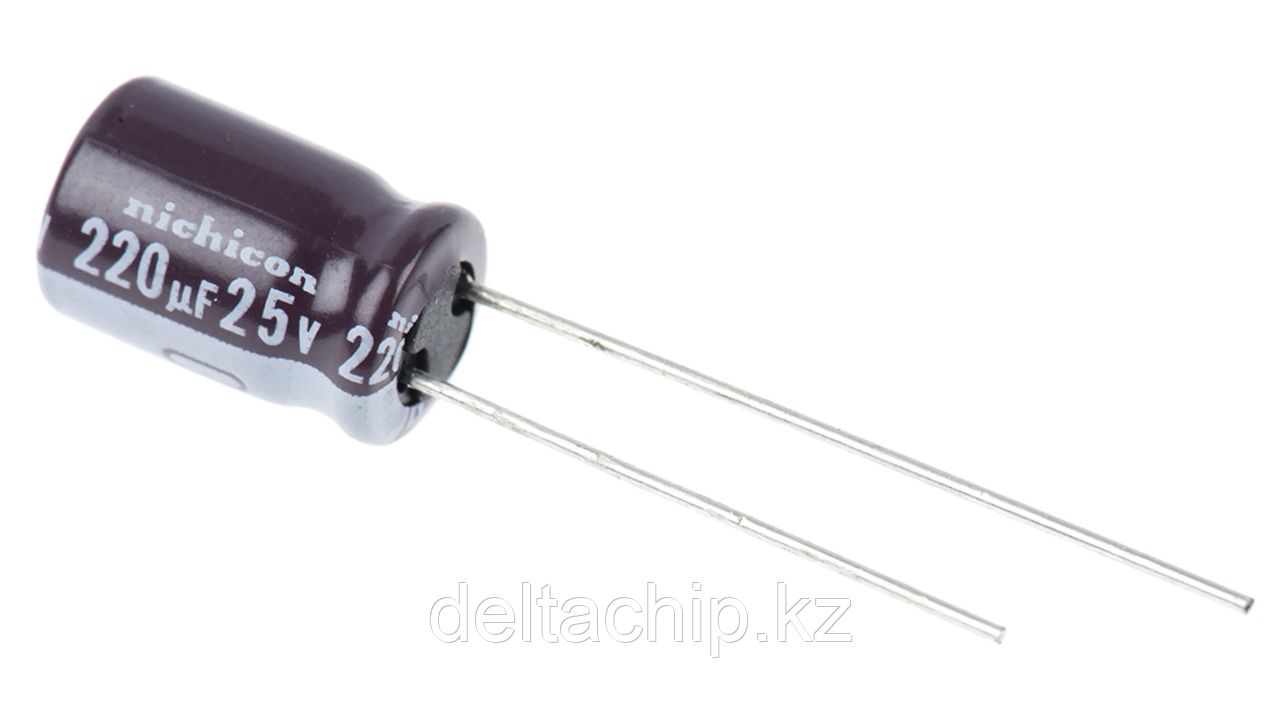 Конденсатор электролитический 220MF 25V 105C: купить с доставкой, по ...