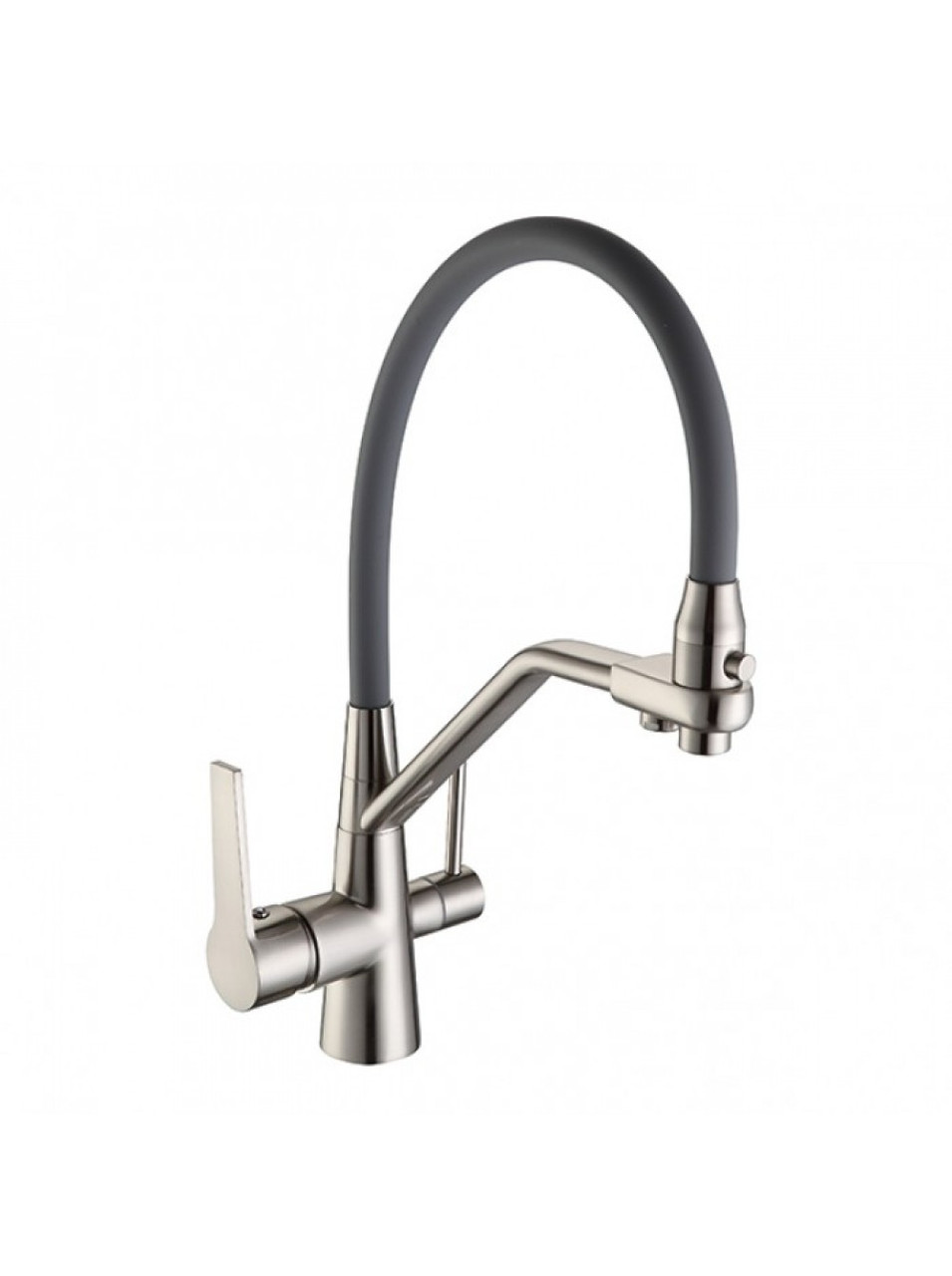 Смеситель для кухни с подключением фильтра Frap сатин F4374-5: продажа, цена в Алматы. Краны ...