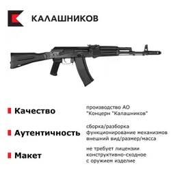 ММГ макет учебный автомат Калашникова АК-74М-М, 5,45х39, ИЖ-184 ...