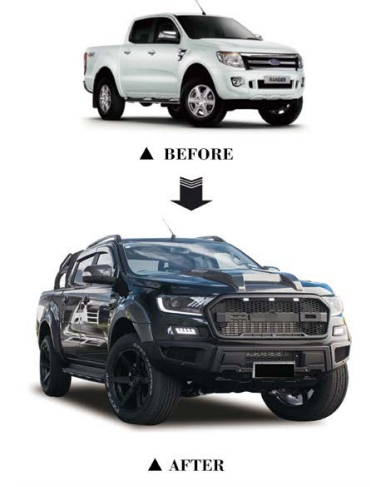 Обвес для Ford Ranger T6 в Ford Raptor T7: продажа, цена в Алматы ...