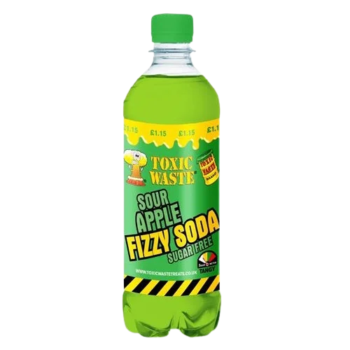 Напиток Toxic Waste Fizzy Soda Sour Apple 500 мл (12 шт в упак ...