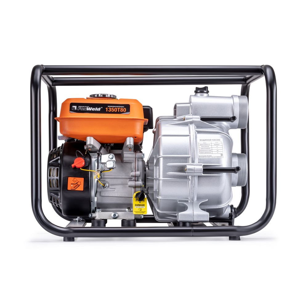 Мотопомпа бензиновая FoxWeld 1350T80 для грязной воды купить в ...