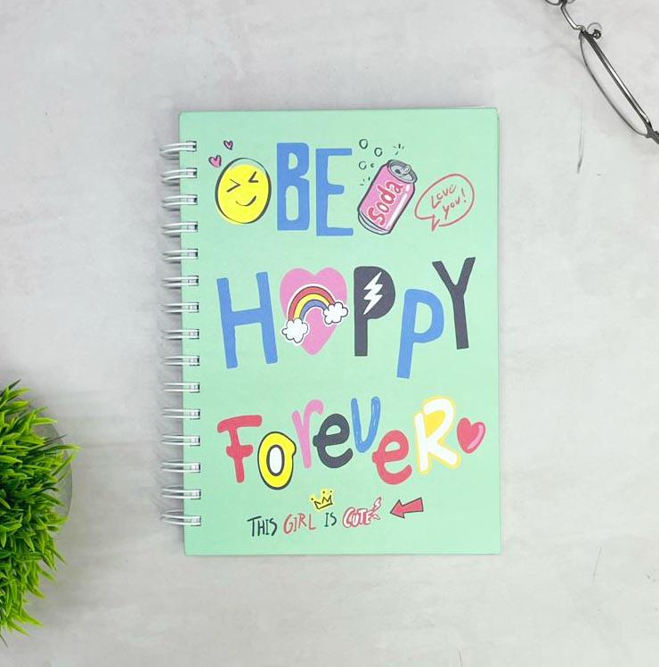 Блокнот на кольцах а5 Be happy forever: продажа, цена в Алматы ...