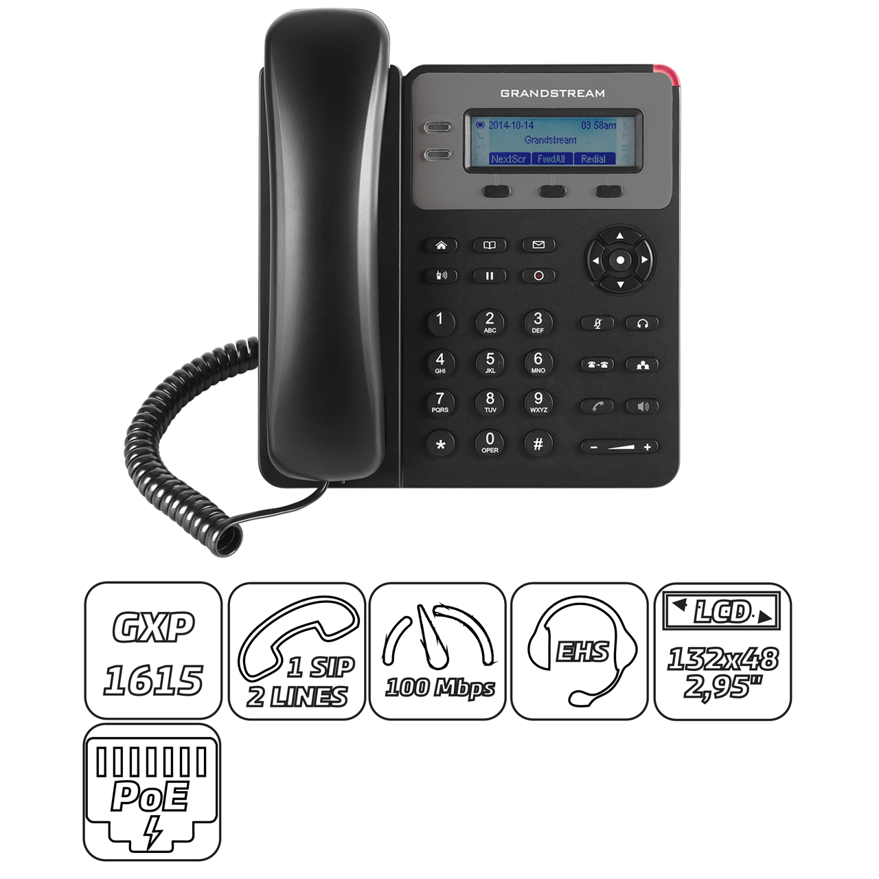 IP телефон Grandstream GXP1615 (PoE), IP телефоны Grandstream: Купить по выгодной цене у "ТОО Ай ...