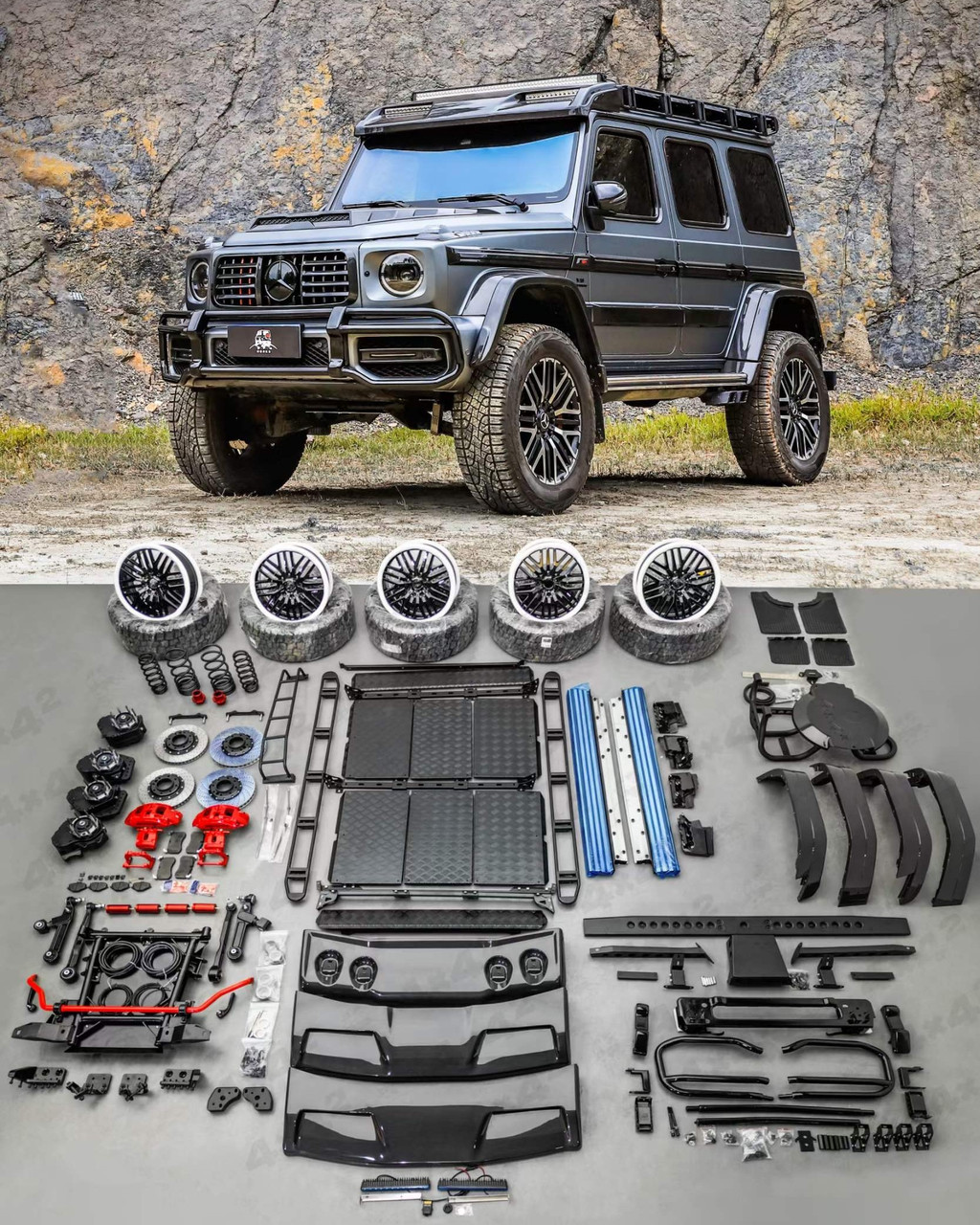 Обвес переделка из Mercedes-Benz G-class W463A (W464) в Mercedes-Benz G-class 4х4 W463A (W464 ...