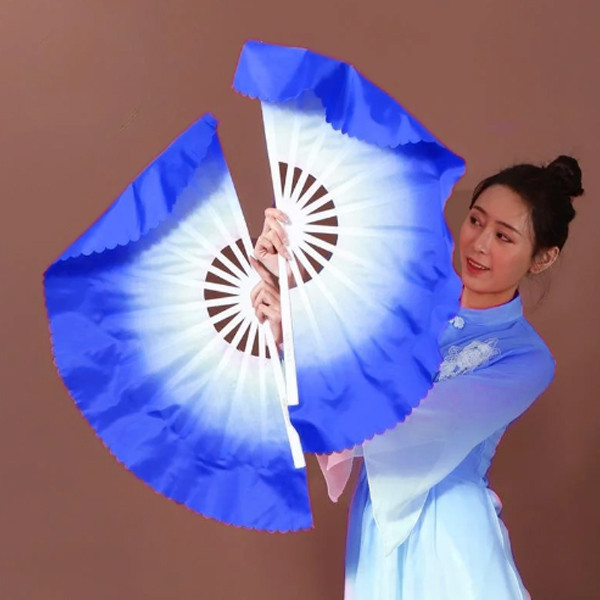 Веер вейла для танцев голубой 2шт. d=85: продажа, цена в Алматы. Веера ...