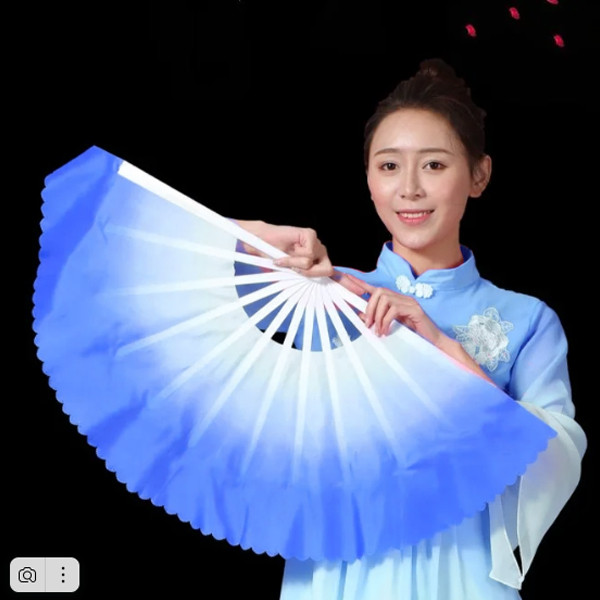 Веер вейла для танцев голубой 1шт. d=85: продажа, цена в Алматы. Веера ...