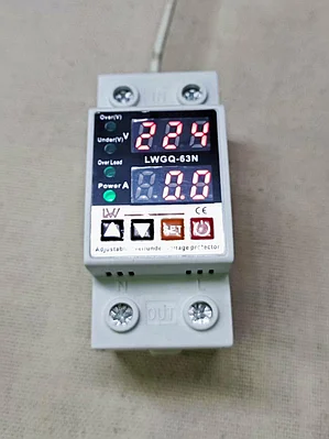 Цифровое реле напряжения 16А на DIN рейке - купить в Петропавловске ...