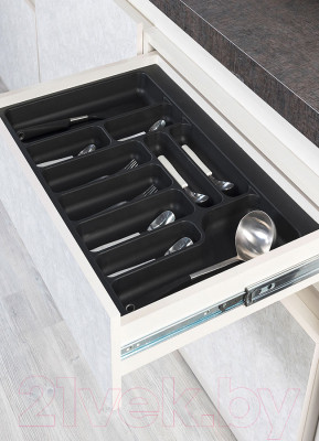 Подложник organizer в кухонный ящик для хранения столовых приборов. Недорого. Decor_Profi.kz.