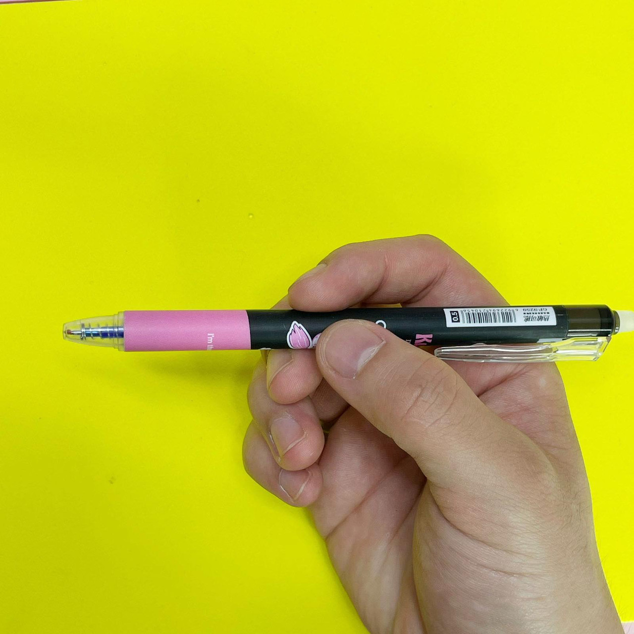 Гелевая ручка Куроми стирающиеся синяя паста 15 см черная: продажа ...