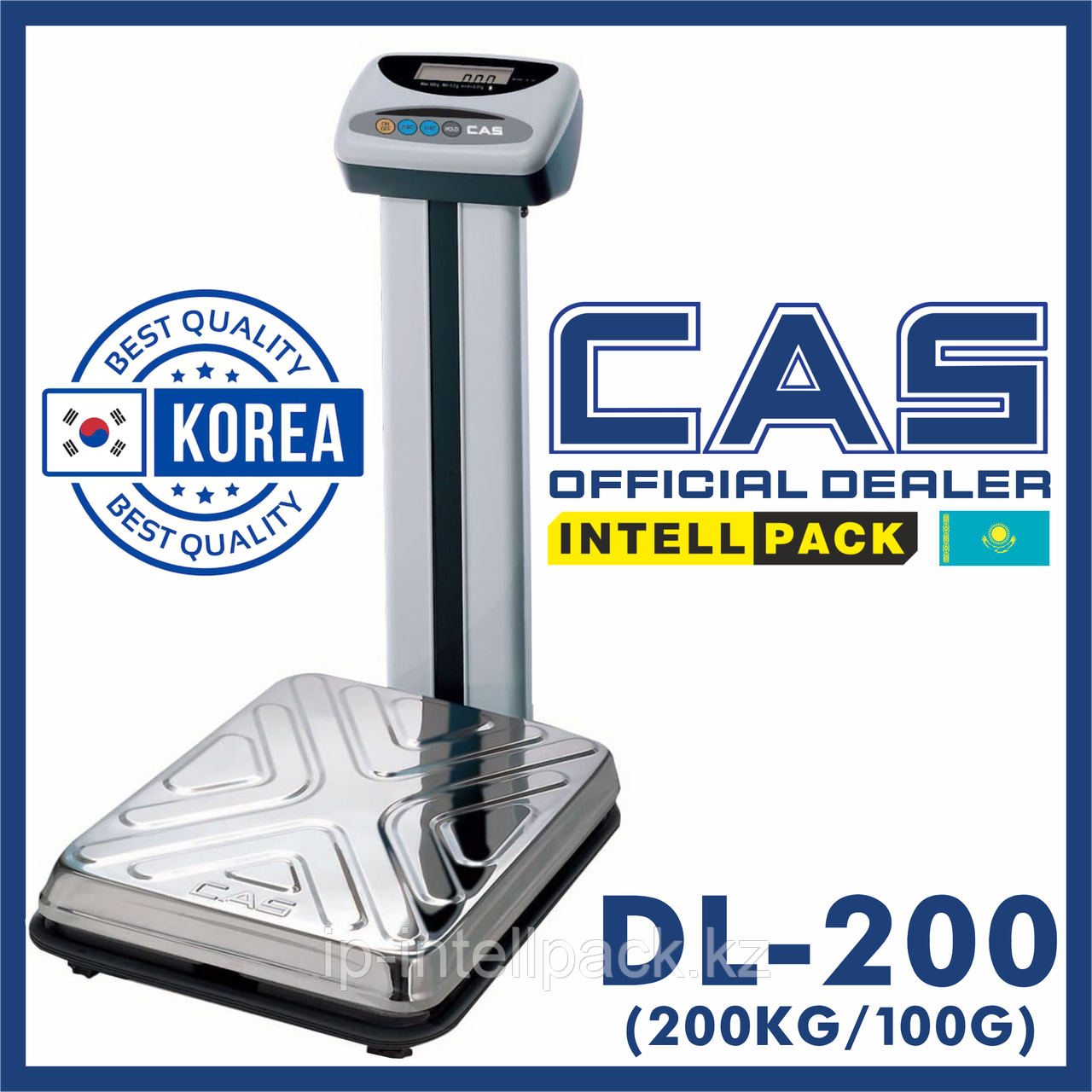 Весы CAS DL-200 N напольные торговые товарные электронные большие для склада, магазина до 200кг ...