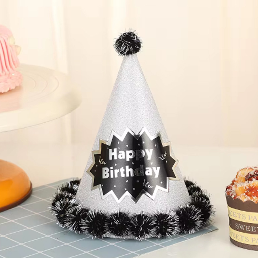 Колпак на день рождения с блестками серебристый: продажа, цена в Алматы ...