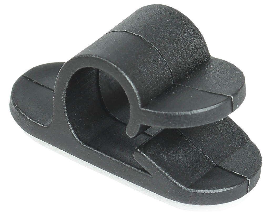 Клипса самоклеящаяся КС-1 черная (24шт.) IEK: продажа, цена в Алматы. Элементы крепежа кабеля от ...