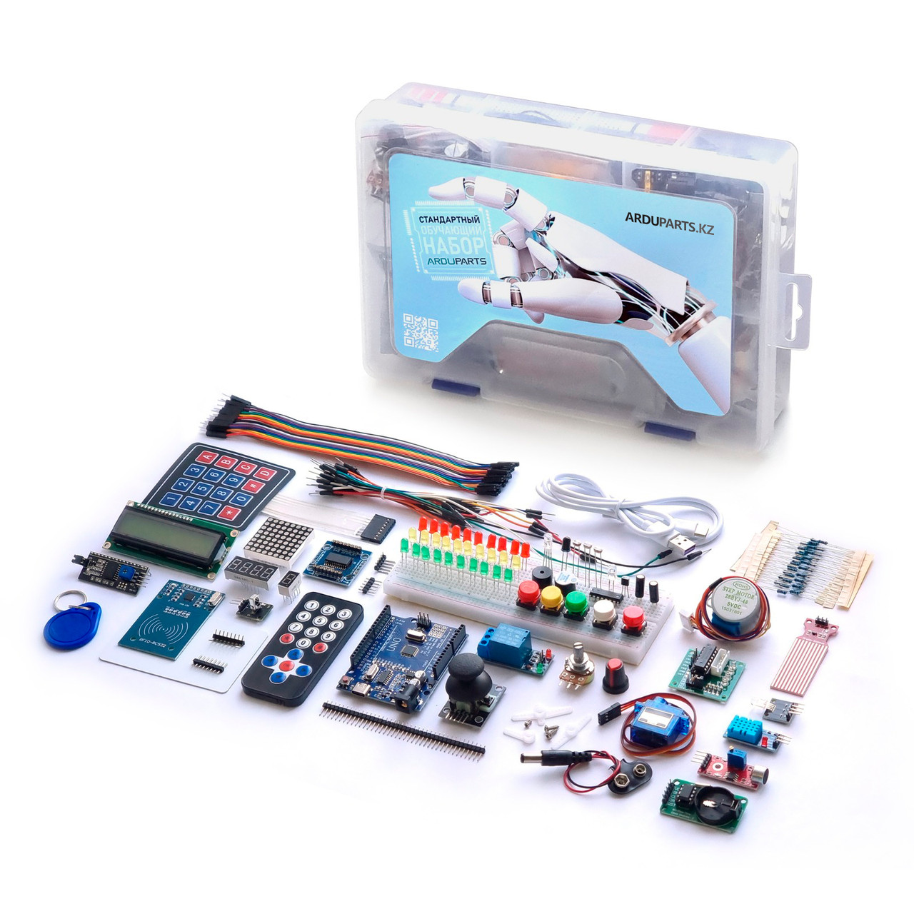 Стартовый набор Arduino Starter Kit Uno R3 продажа цена в Алматы