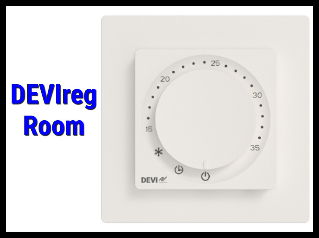 Электронный терморегулятор DEVIreg Room (16А, управление через приложение) - купить по лучшей ...