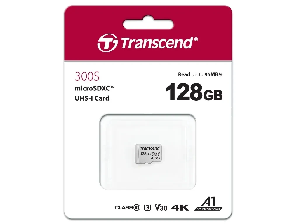 Карта памяти MicroSD 128GB Class 10 U3 Transcend TS128GUSD300S: продажа, цена в Алматы. Карты ...