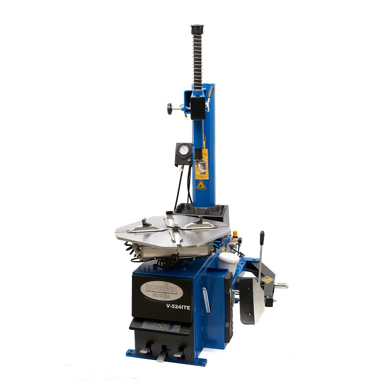 Станок шиномонтажный ROSSVIK V-524ITE, п/автомат, до 24", 220В с взрывной накачкой. Цвет синий ...