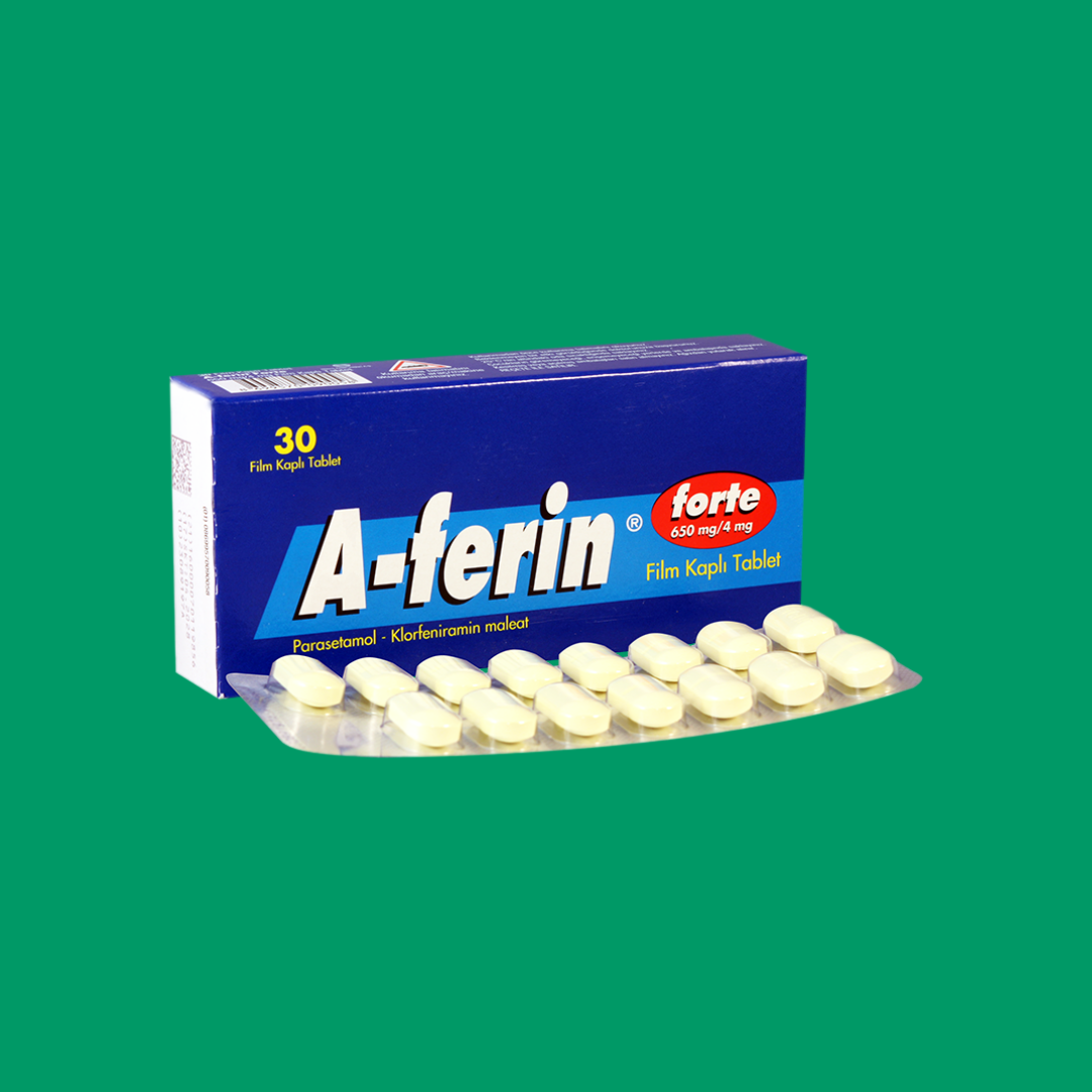 А-ферин форте 650мг 30 таб / A ferin forte 650mg 30 tab: продажа, цена в Алматы. Обезболивающие ...