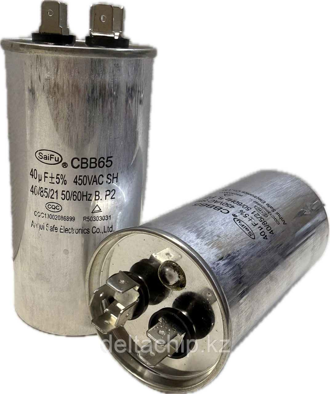 КОНДЕНСАТОР CBB65 40UF 450V(SAIFU): купить с доставкой, по лучшей цене в Алматы. конденсаторы от ...