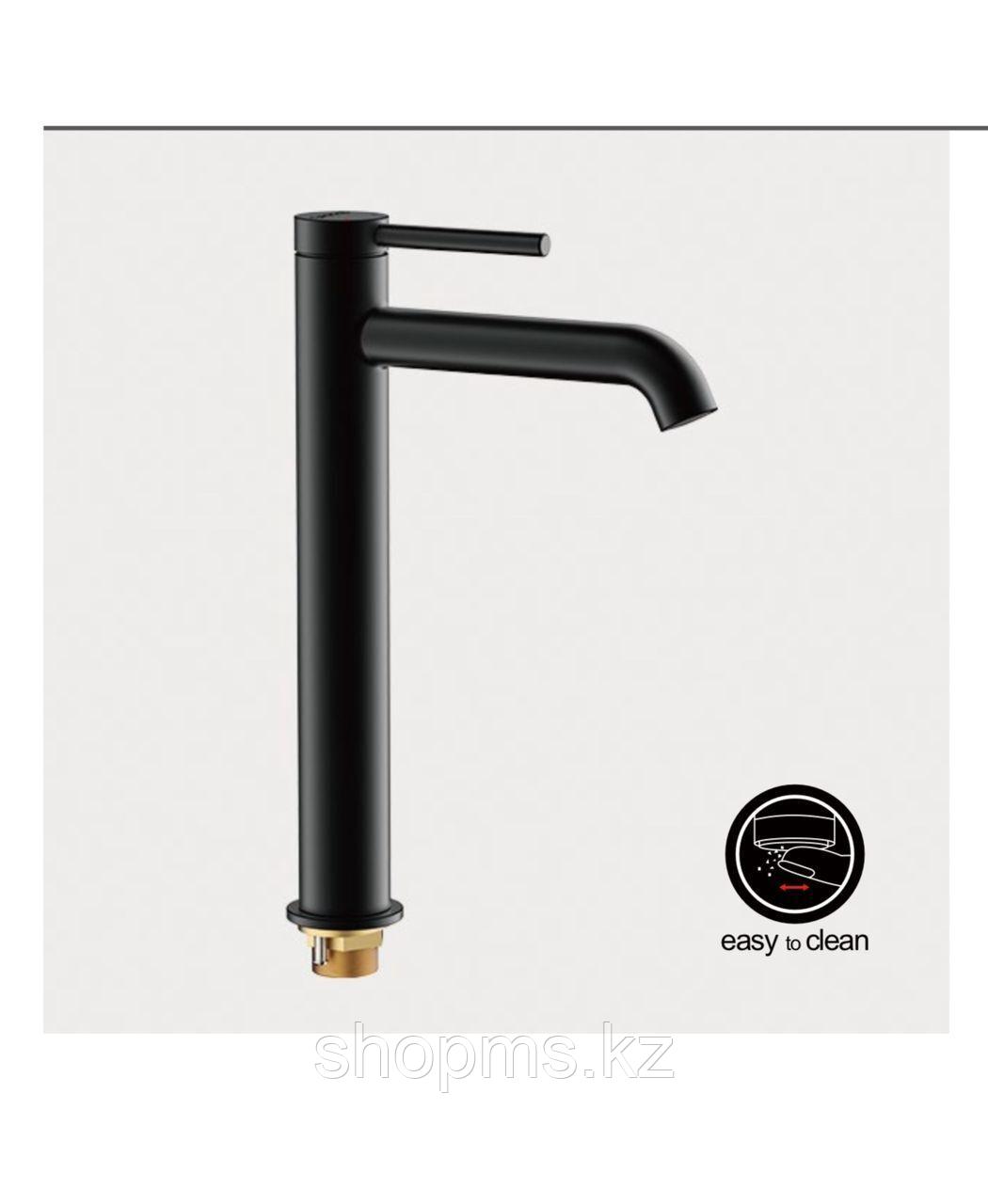 Смеситель Gappo G1006-26 Умывальник высокий черный: продажа, цена в Костанае. Краны, смесители ...