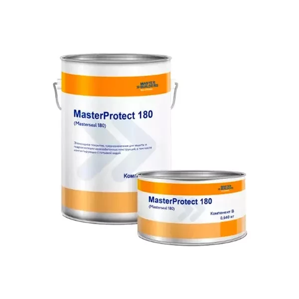 Гидроизоляция и защита бетона двухкомпонентная Sikagard-180 RAL7035 PTA (MasterProtect 180) comp ...