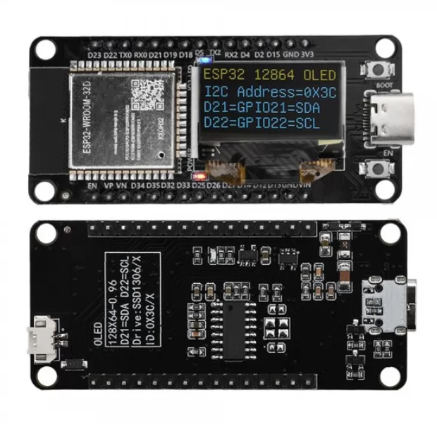 ESP32 CH340 с дисплеем 0.96'' OLED и USB Type-C: продажа, цена в Алматы ...