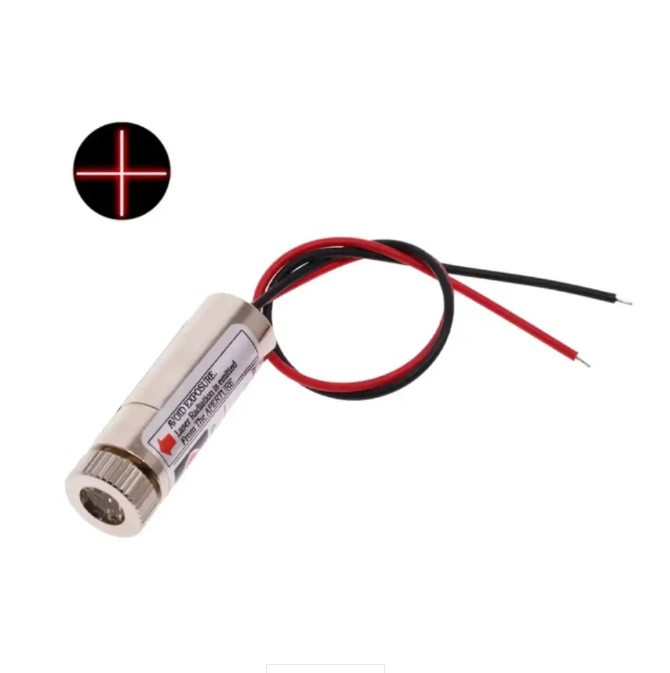 Модуль лазерного диода 5mW, 650NM, 3-5V, красное перекрестие: продажа ...