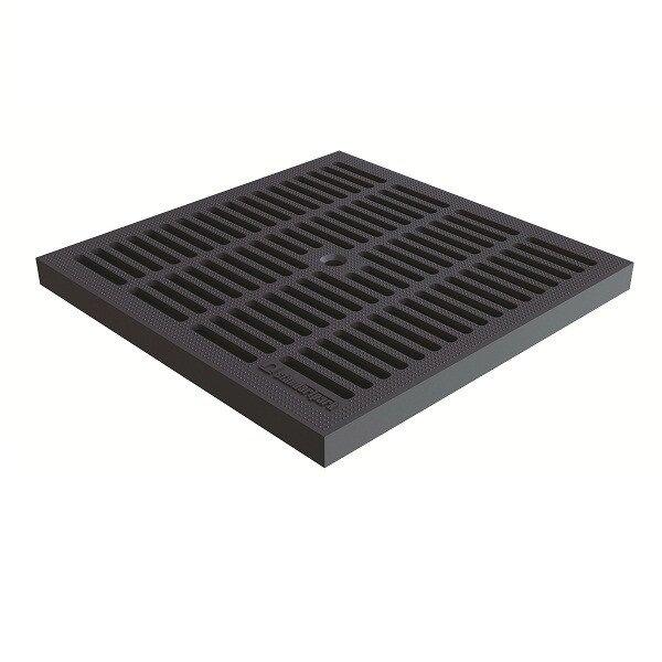 Решетка водоприемная Standartpark PolyMax Basic РВ-28.28-ПП пластиковая ячеистая черная класс A ...