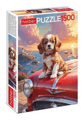 Пазлы "Hatber", 1500 элементов, А2, 670х480мм, серия "Пёсик-путешественник" купить в Алмате по ...