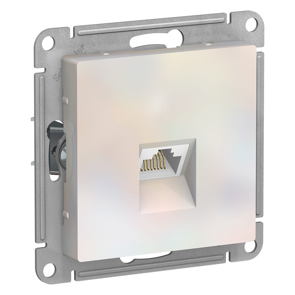 ATLASDESIGN РОЗЕТКА компьютерная RJ45, кат. 6A, механизм, ЖЕМЧУГ ...